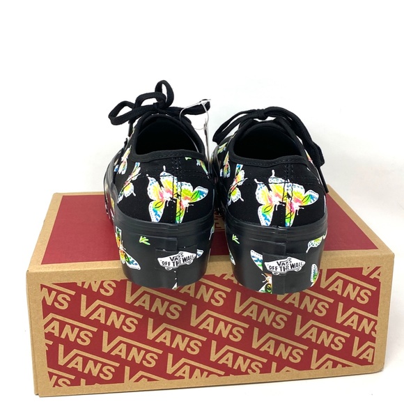 Vans | Shoes | Vans Authentic Stackform Platform Low Top Black Canvas ...